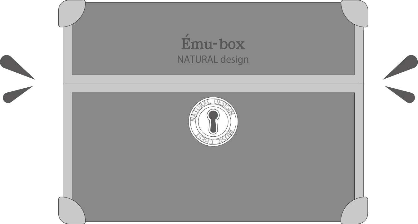 AirPods Pro専用ケース Emu-box｜レトロモダンデザイン＆120%楽しむ『遊べるケース』- NATURAL fun